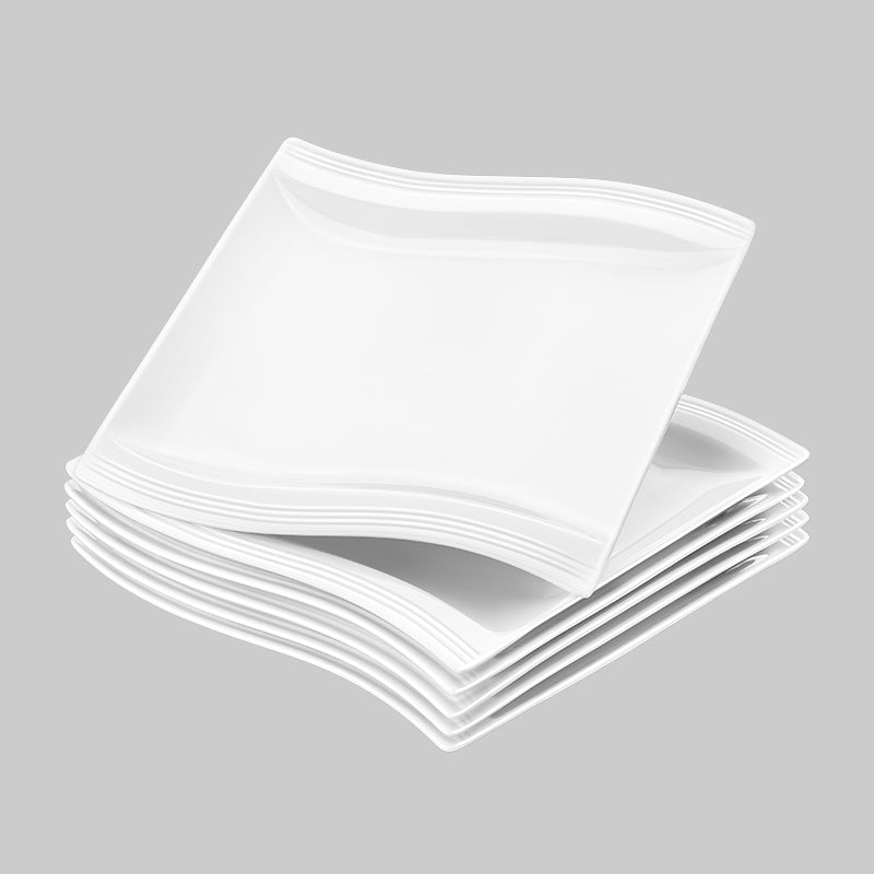 Small Porcelain Plates for Appetizers, Sides, & Desserts