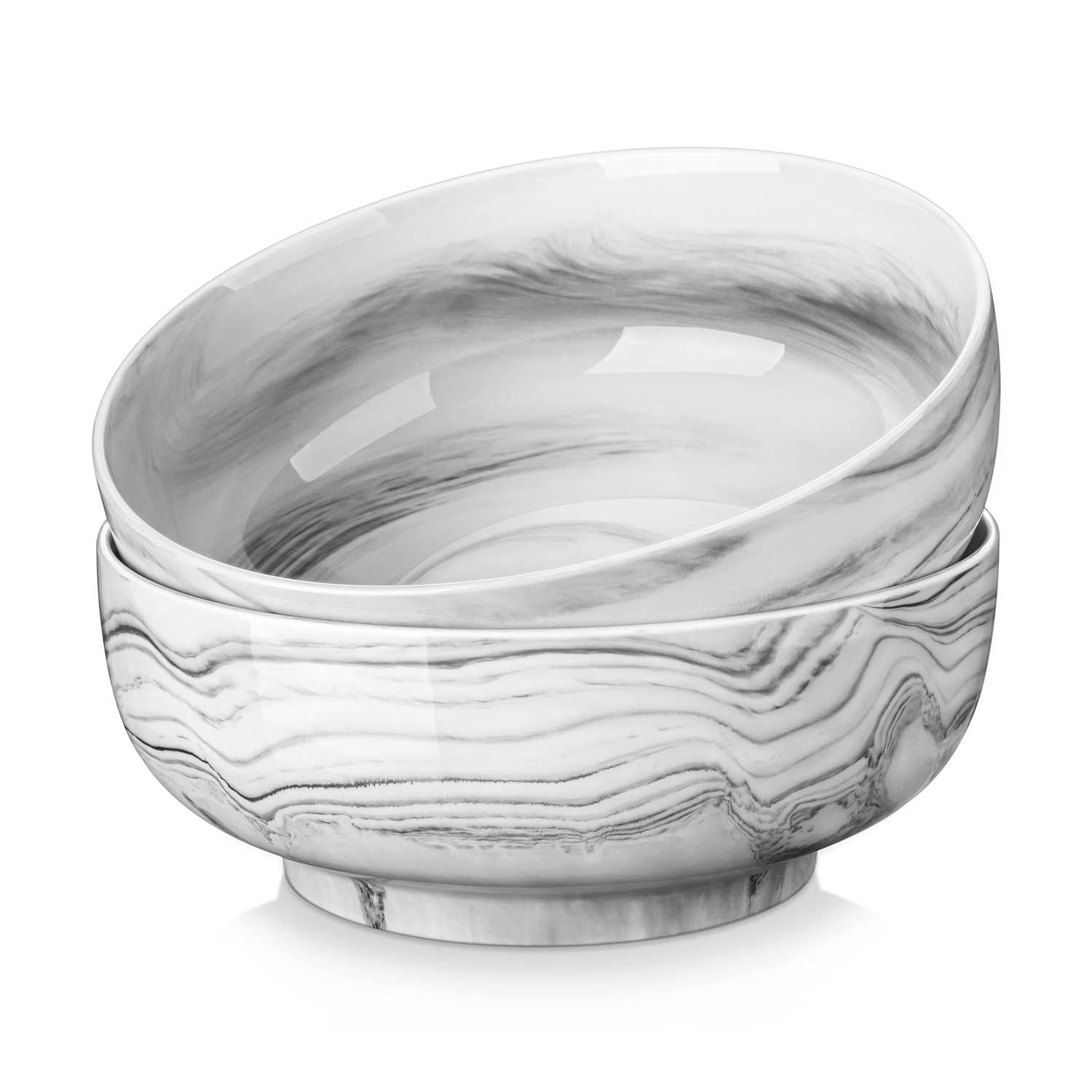 Marble Grey Large Sharing Bowls Set of 2 – MALACASA